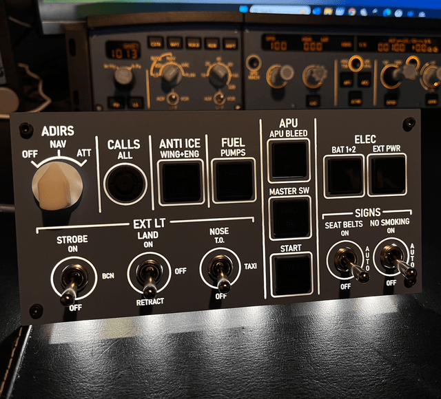 A320 Mini Overhead | Aviator Panels